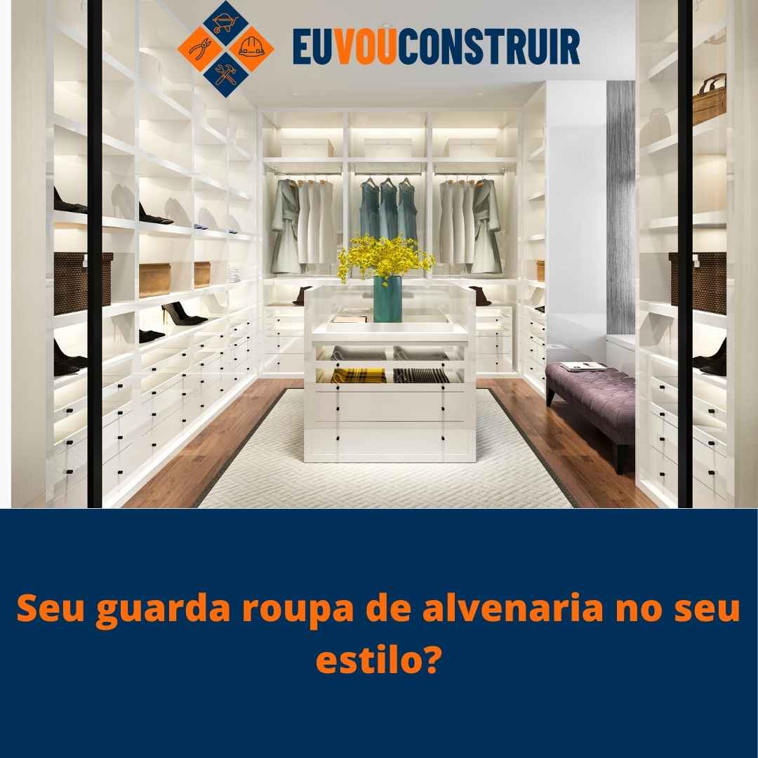 Seu guarda roupa de alvenaria no seu estilo?